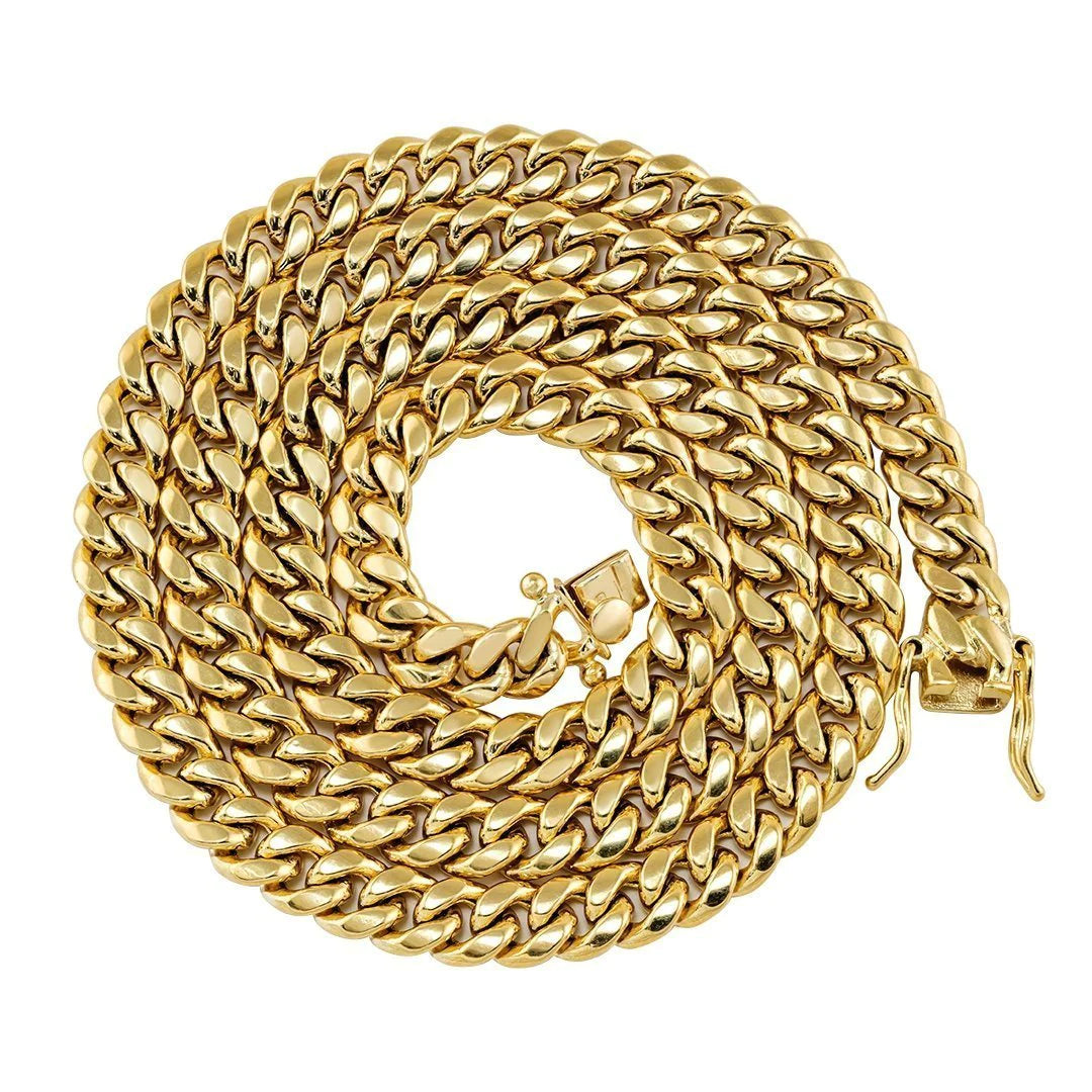 14K GOLD SOLID MIAMI CUBAN HAND MADE CHAINS – Avila Jewelers